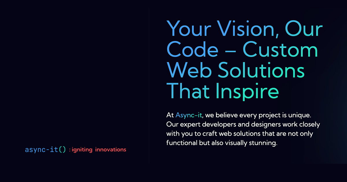 Async-IT | Custom Web Solutions That Inspire